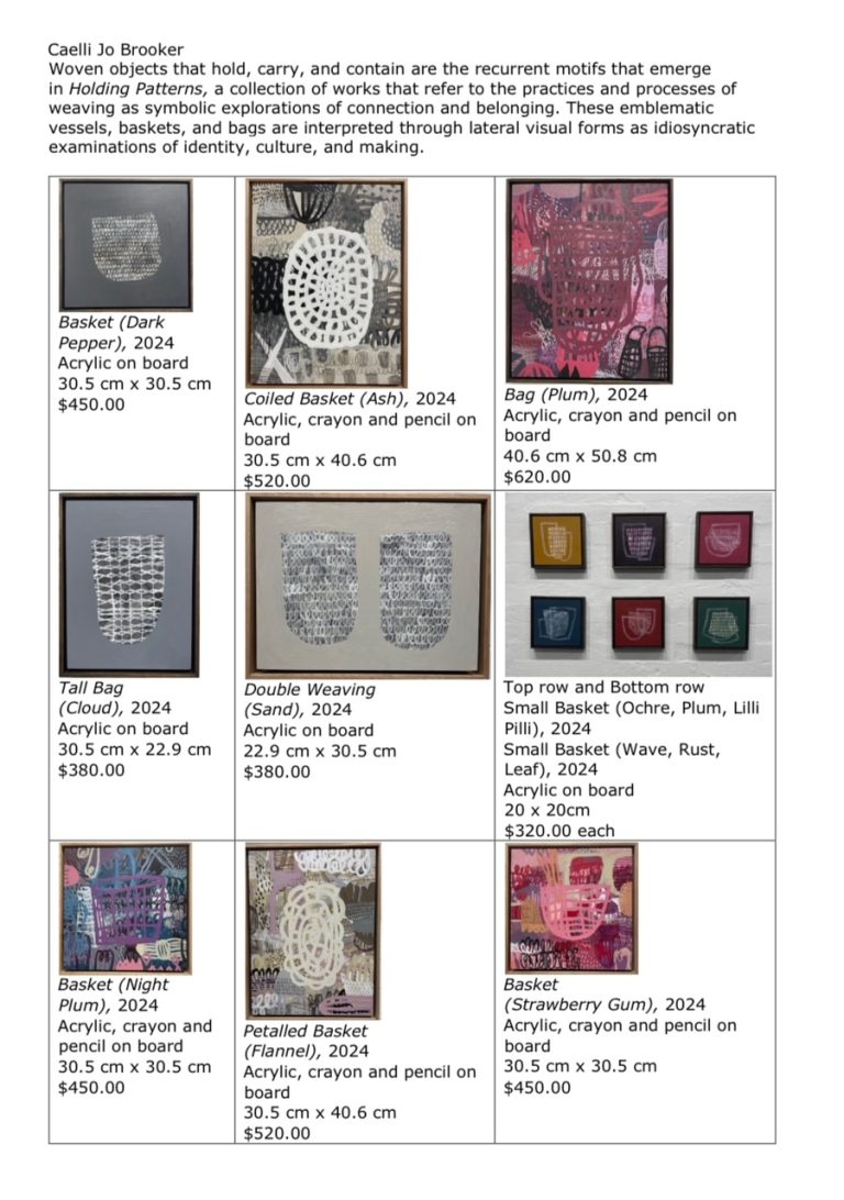 2 – 24 March 2024 Caelli-Jo Brooker, Alison Smith, Ahn Wells - STRAITJACKET